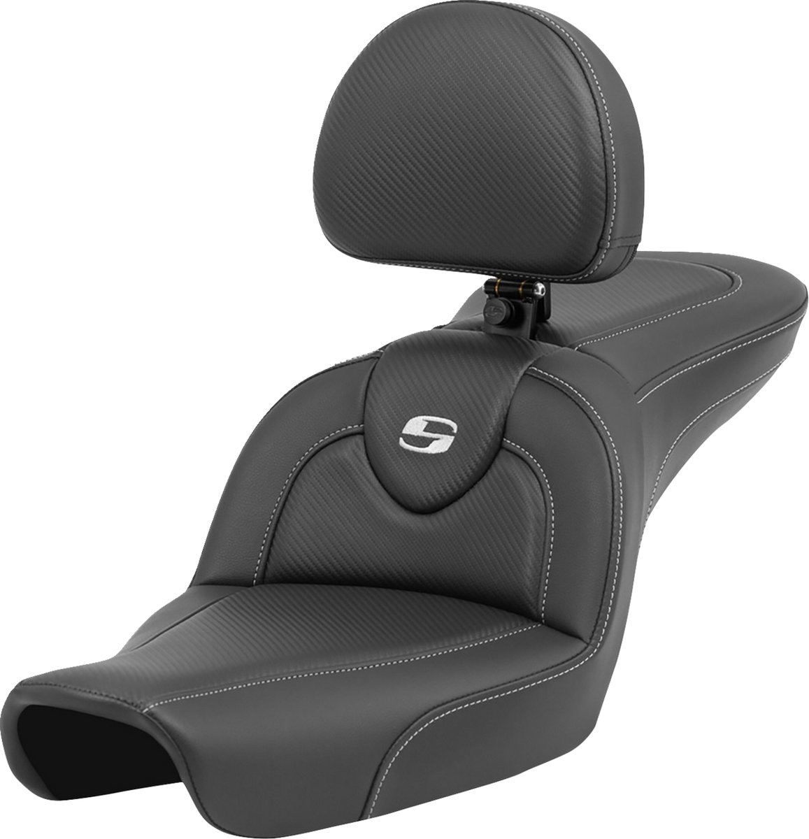 Roadsofa™ Carbon Fiber Seat - Carbon Fiber - with Backrest - FXD '96 ...