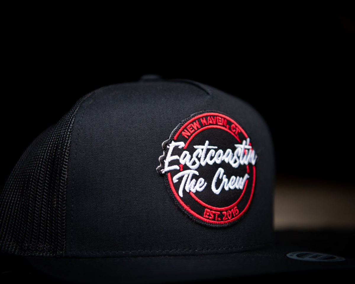 Black & Red The Crew Trucker Snapback – Eastcoastin-enterprises